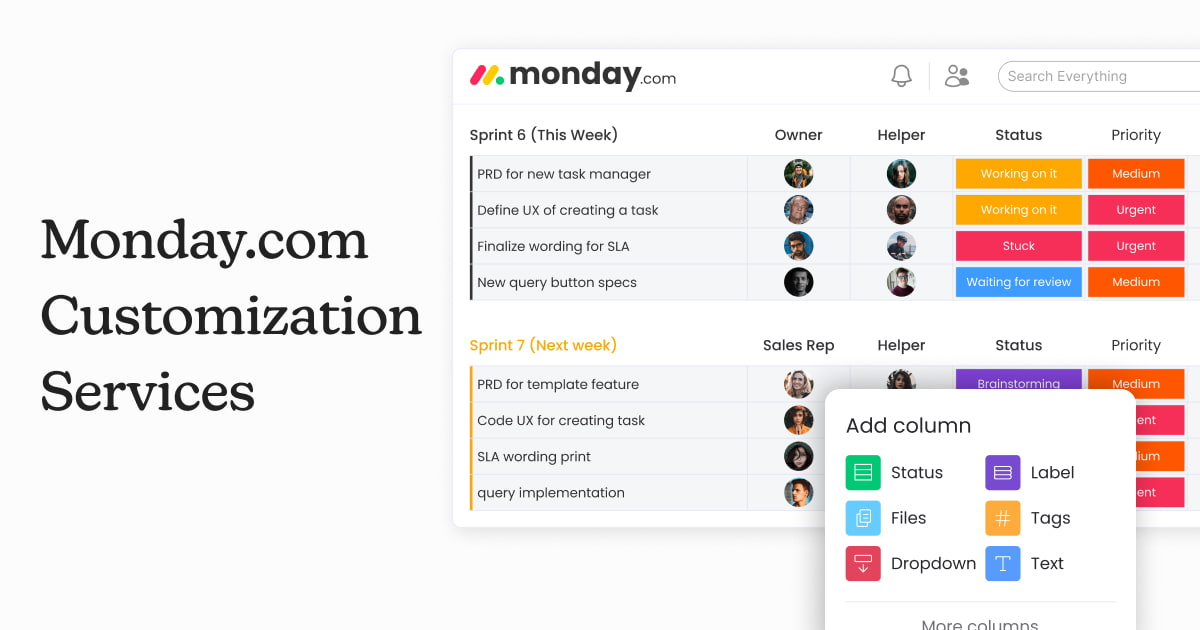 monday.com Customization Services | Book a FREE Consultation